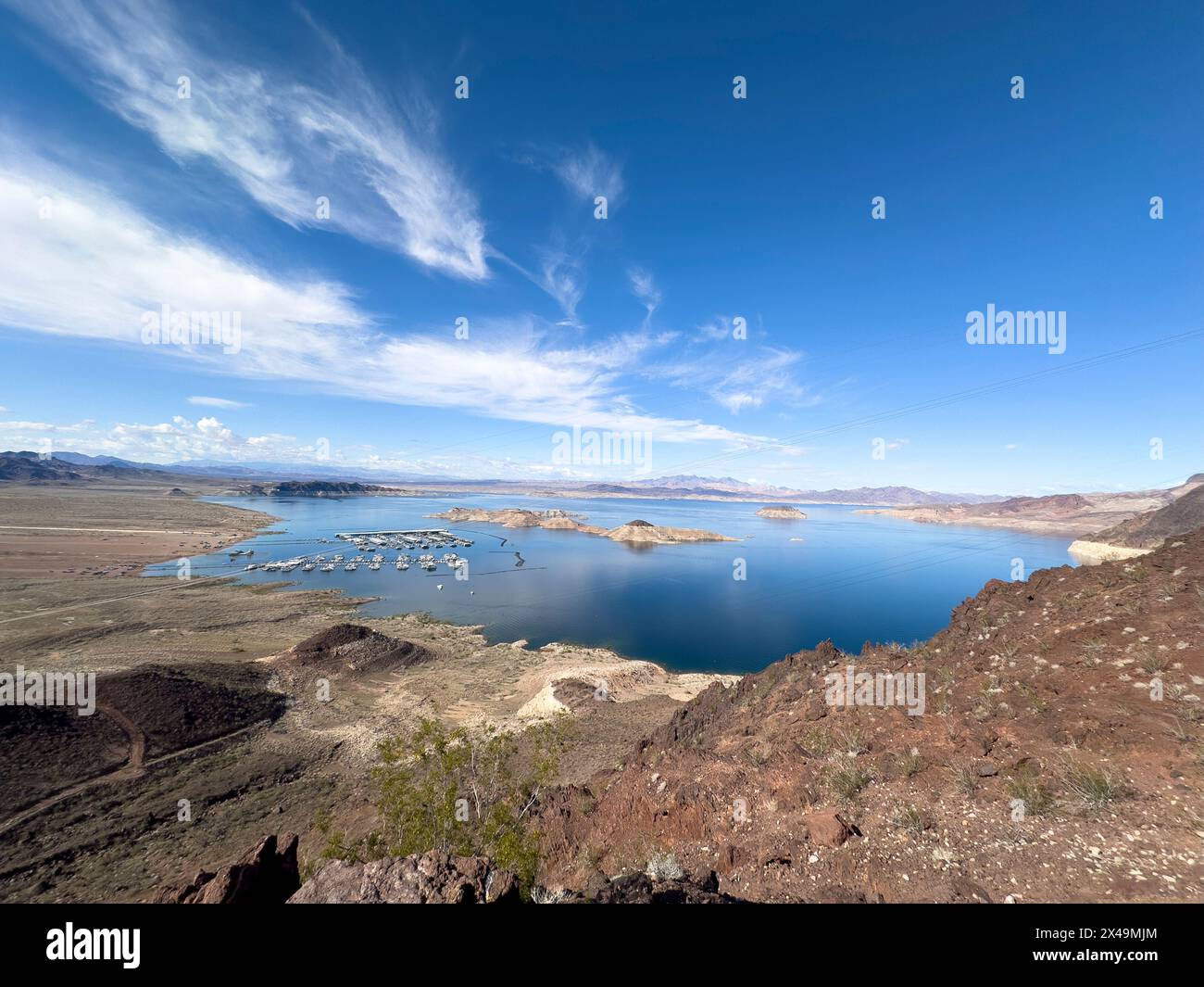 3/17/24, Hoover Dam, Nevada, United States an over view of Lake Mead ...