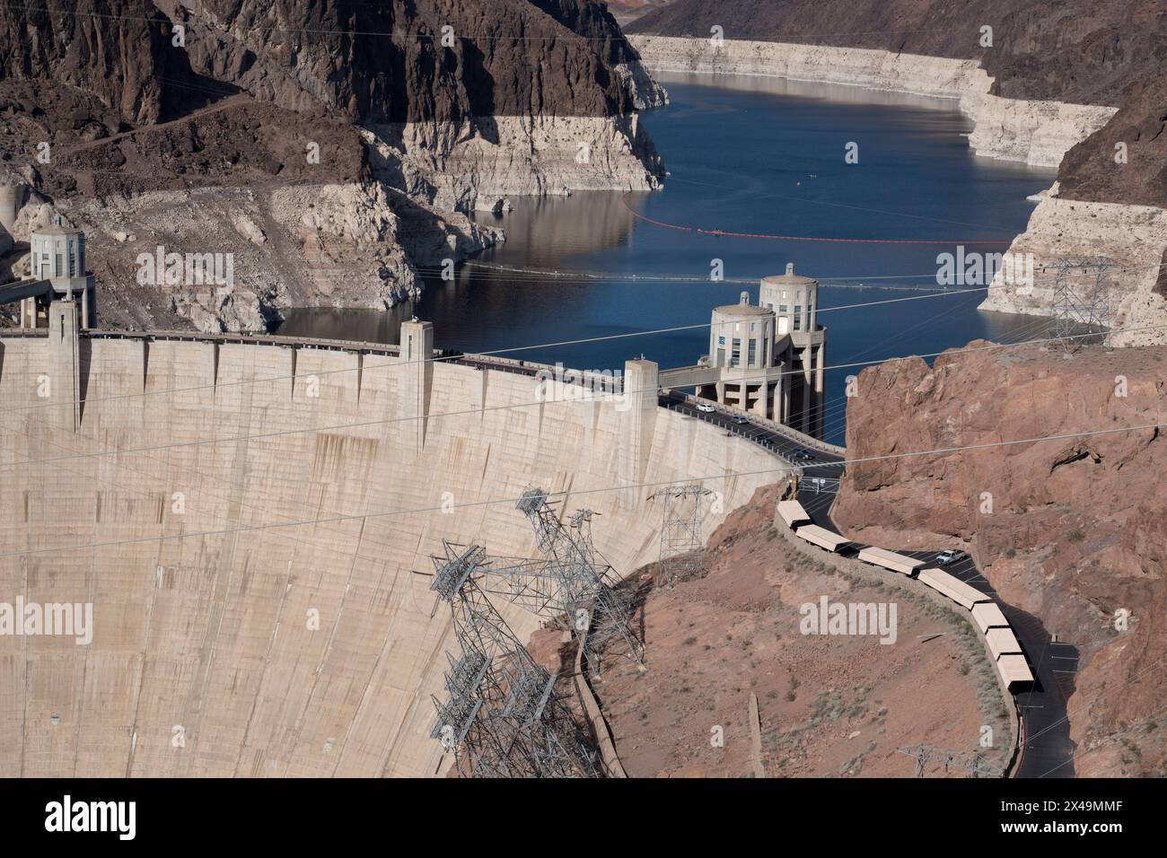 3/17/24, Hoover Dam, Nevada, United States an over view of the Hoover ...