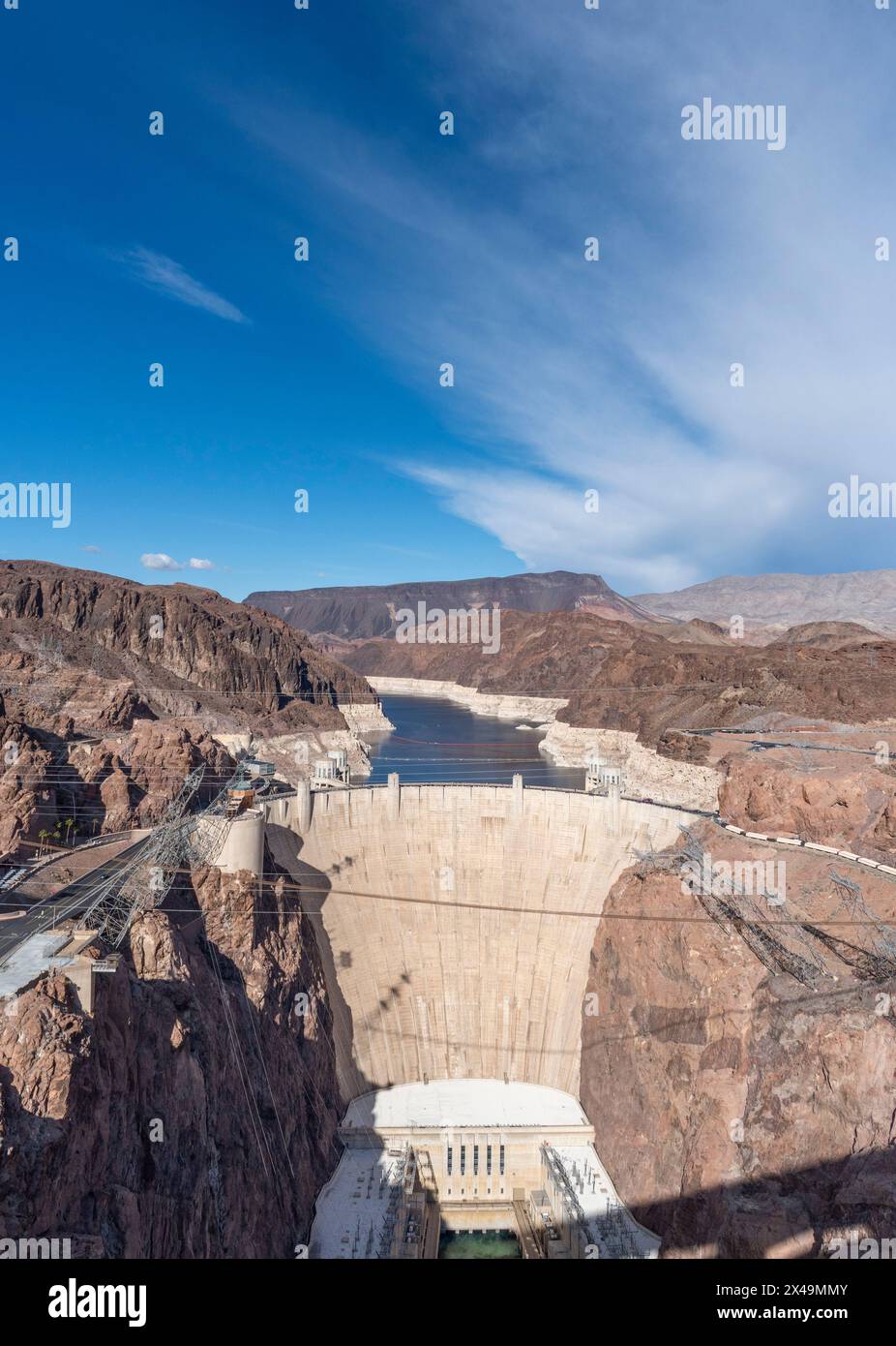 3/17/24, Hoover Dam, Nevada, United States an over view of the Hoover ...