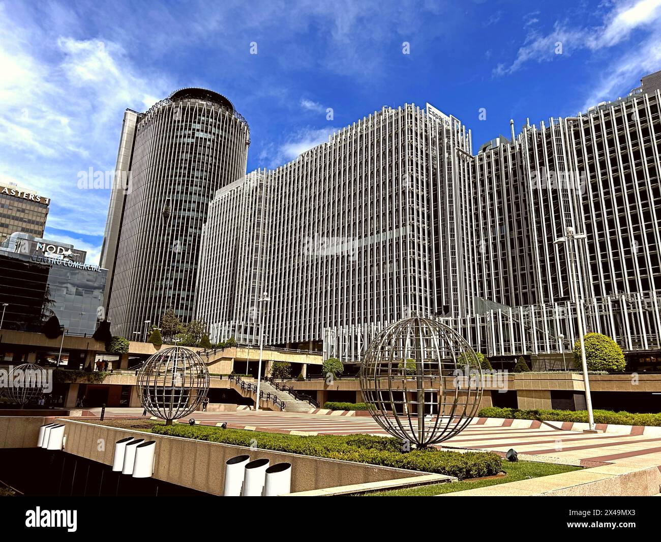 The Picasso Tower, a Skyscraper in the Azca area, Madrid Stock Photo ...