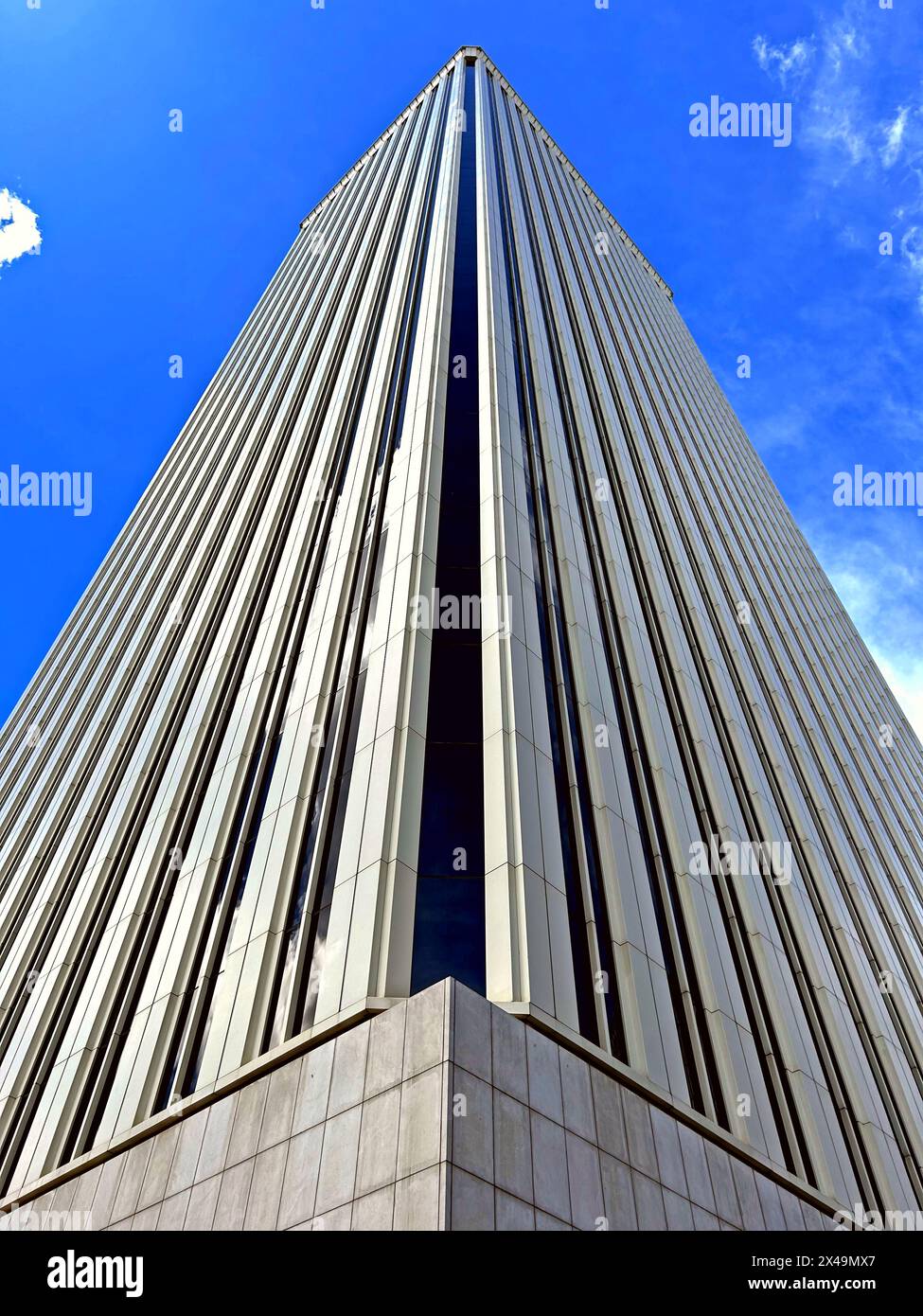 The Picasso Tower, a Skyscraper in the Azca area, Madrid Stock Photo ...