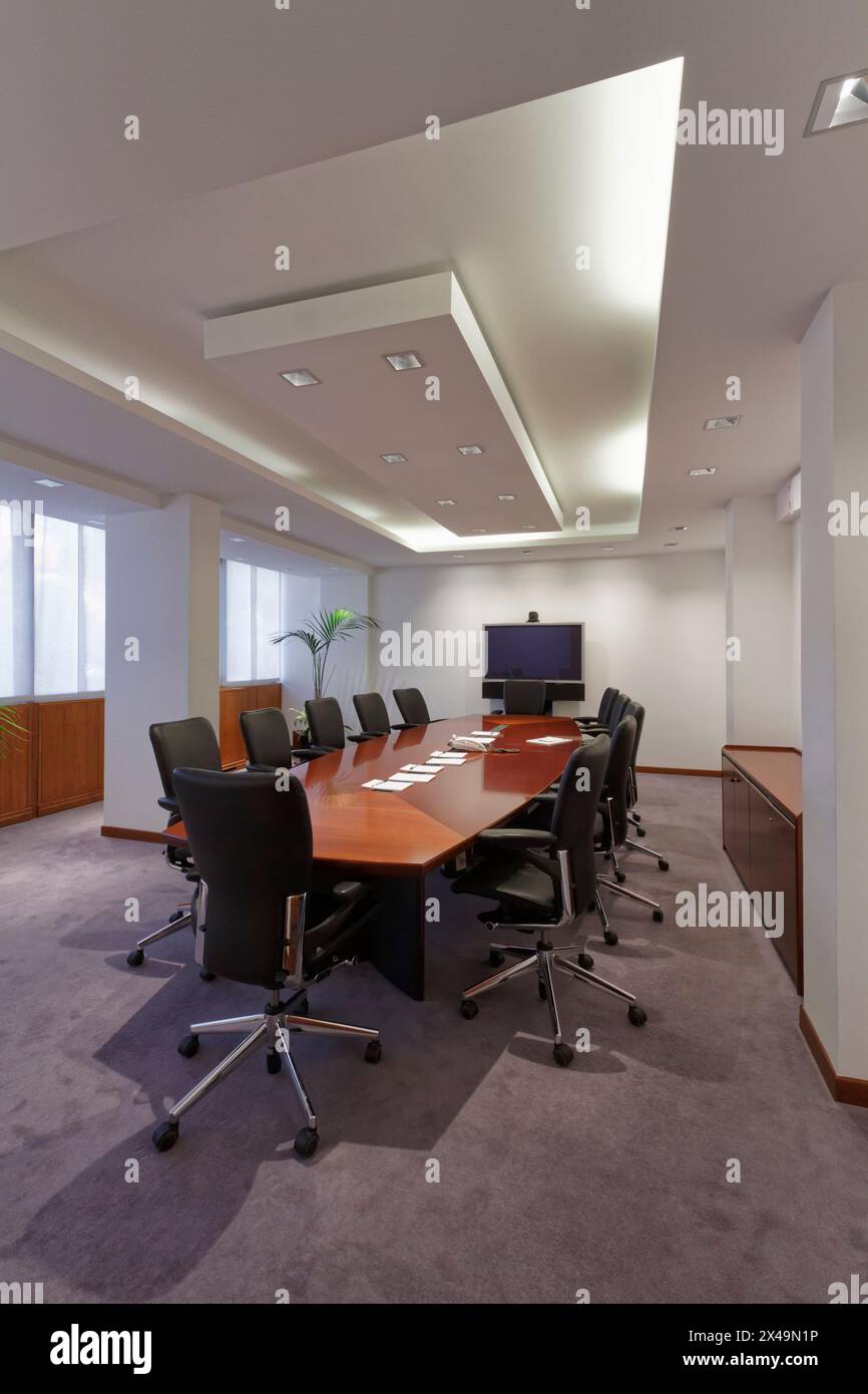 Italy, corporate business meeting room Stock Photo - Alamy