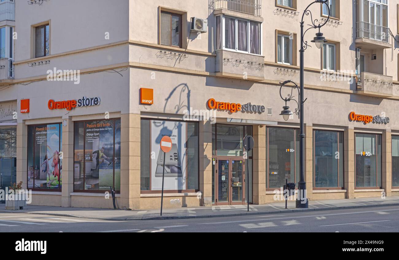 Craiova, Romania - March 16, 2024: Orange Store Smartphone Shop and ...