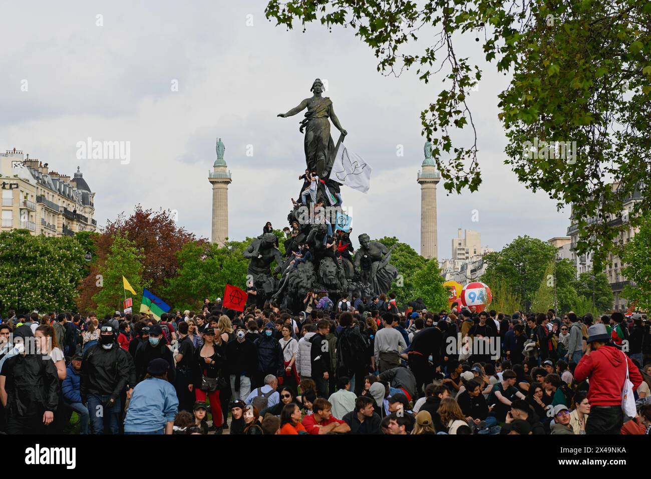 Paris, France. 01st May, 2024. © PHOTOPQR/LE PARISIEN/Amélie Dibon ...