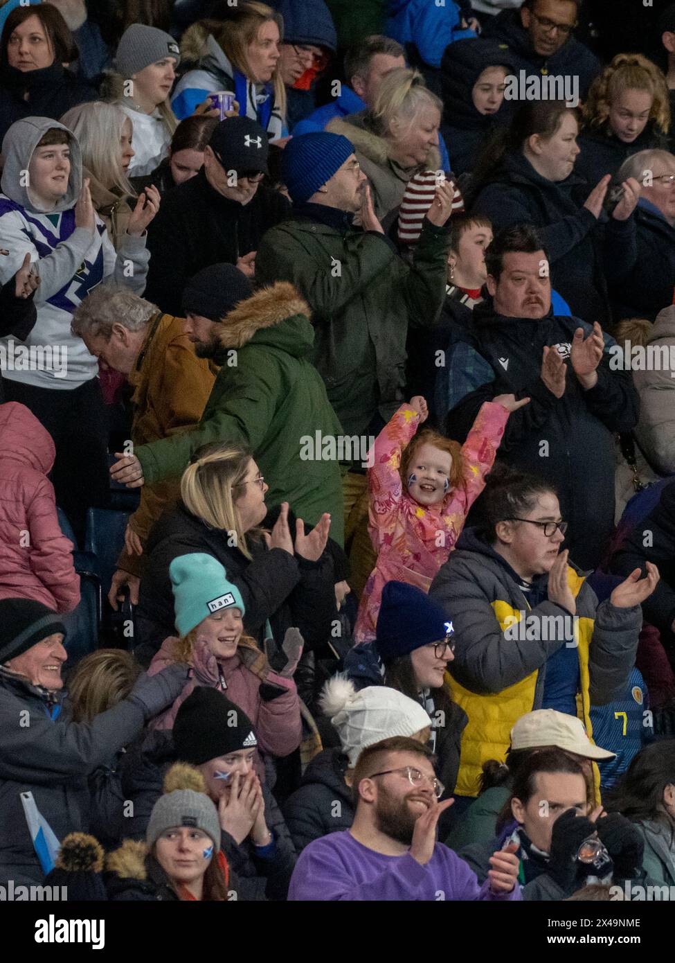 Glasgow, Scotland UK. April 9th, 2024: UEFA Women's European Qualifiers 2025 between Scotland ...