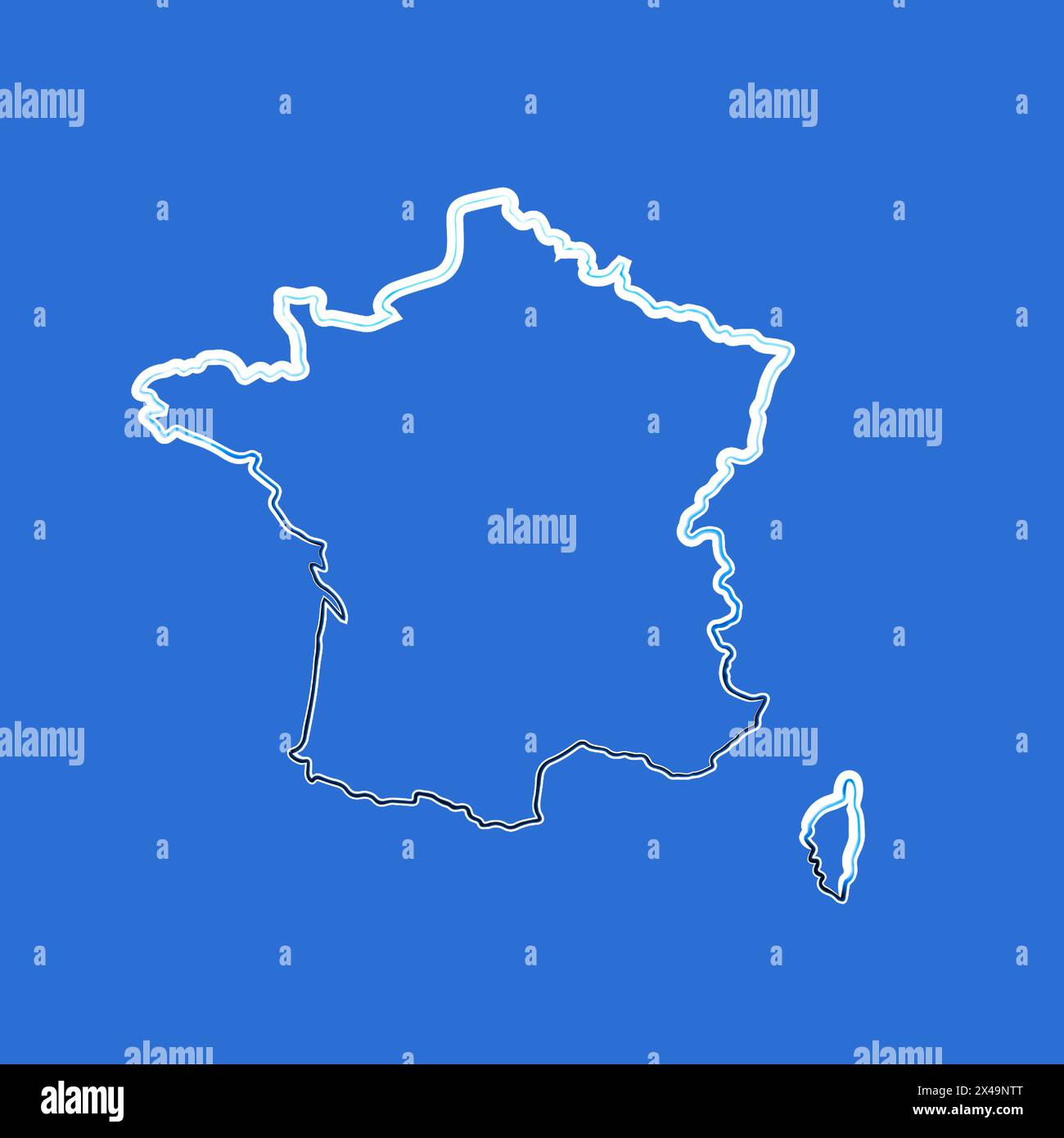 Neon maps Stock Vector Images - Alamy