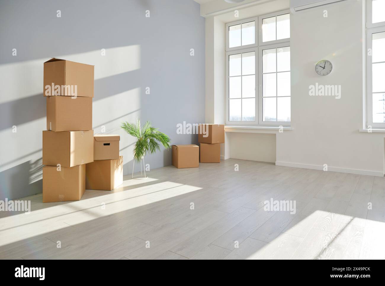 Modern house with window boxes hi-res stock photography and images - Alamy