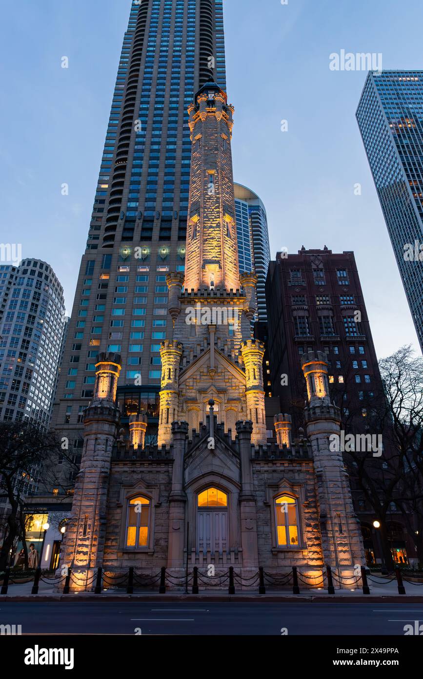Chicago, Illinois - United States - April 22nd, 2024: The historic ...