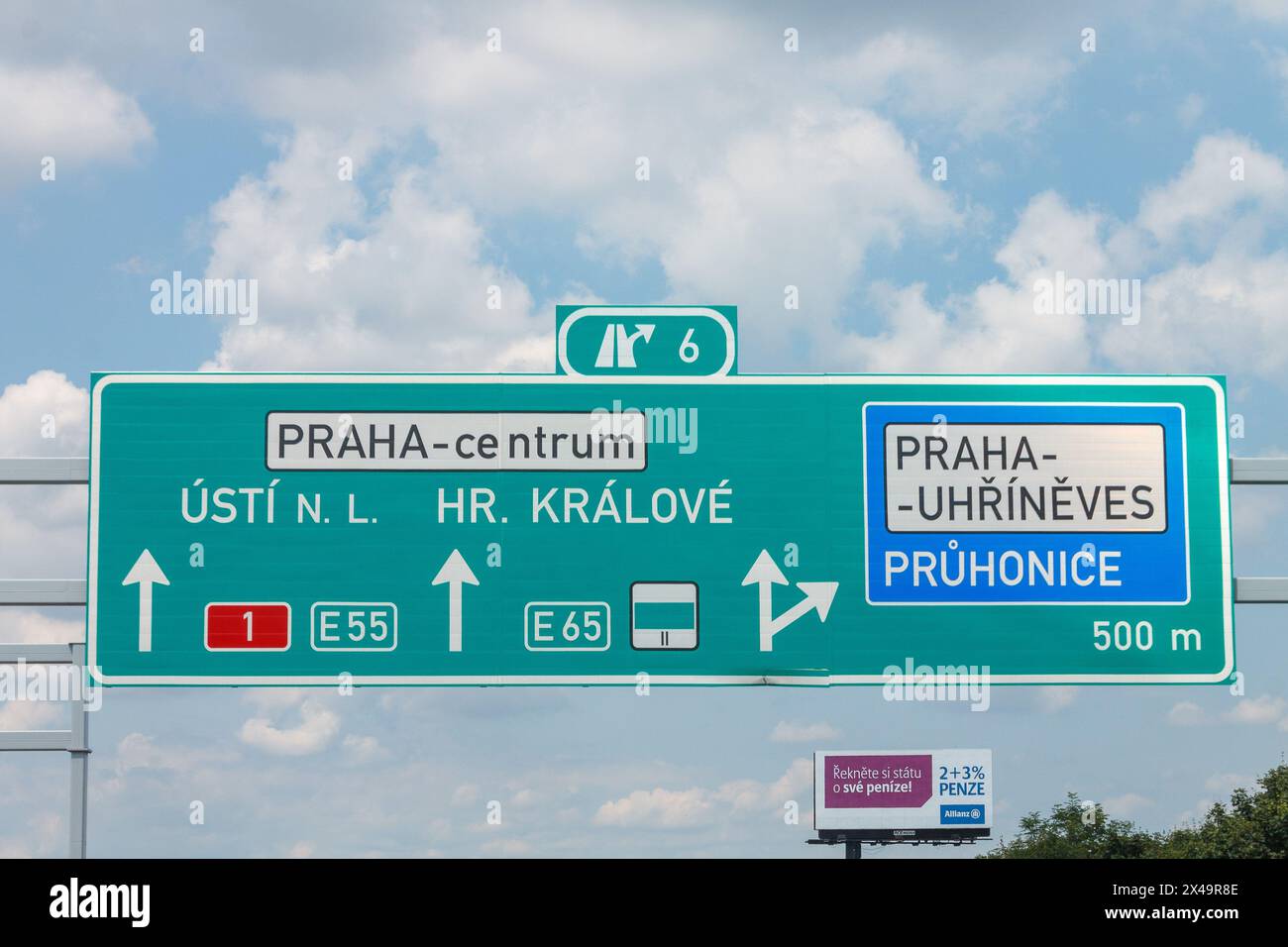 Traffic Sign in Prague Czech Republic Stock Photo - Alamy