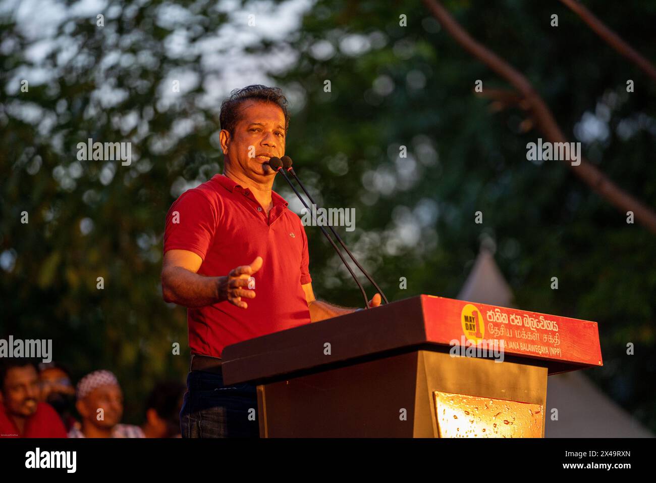 Colombo, Colombo, Sri Lanka. 1st May, 2024. NPP executive committee member Mr.LAL KANTHA ...