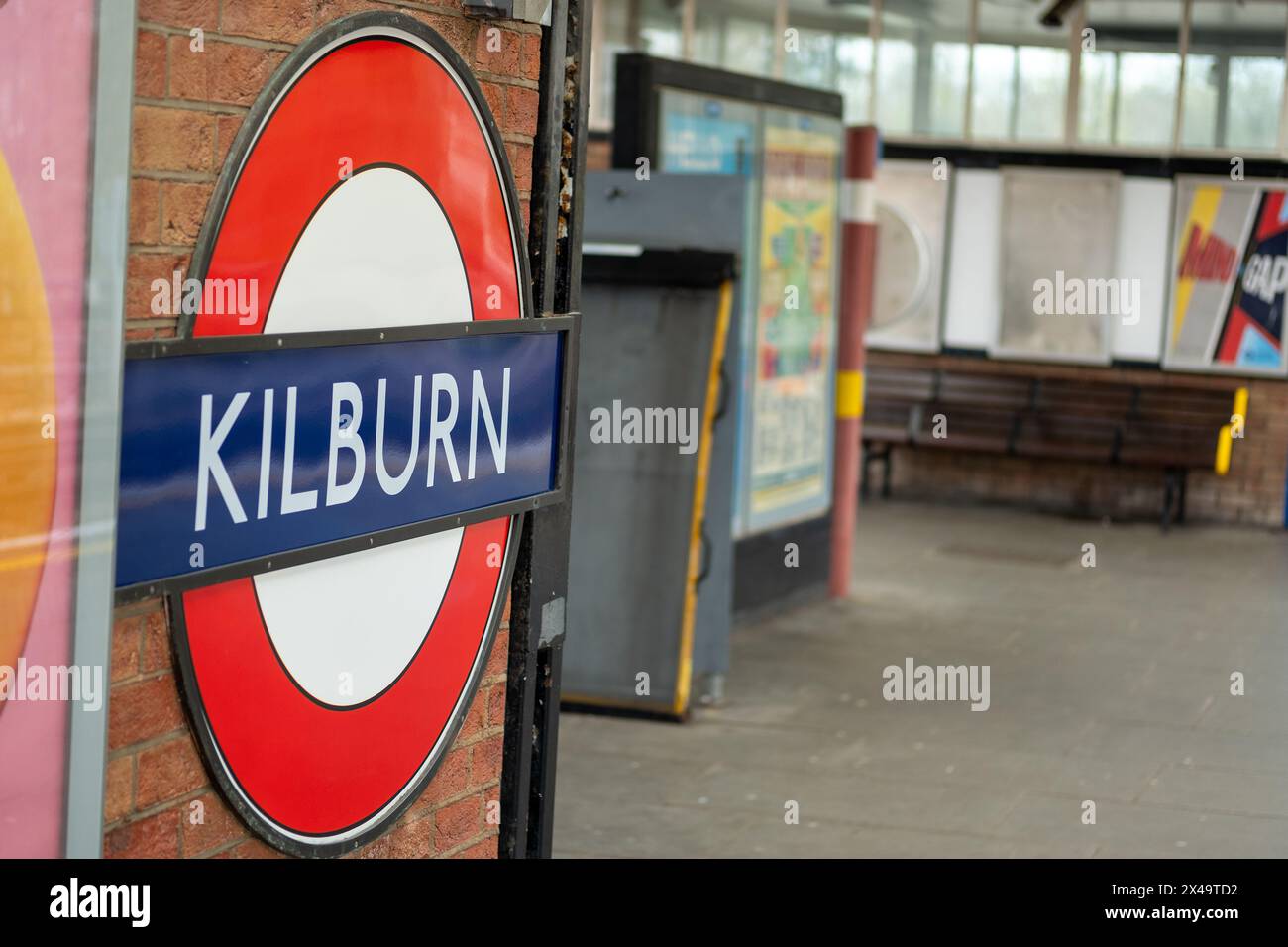 LONDON- APRIL 4th, 2024: Kilburn Underground Station- Jubilee line ...