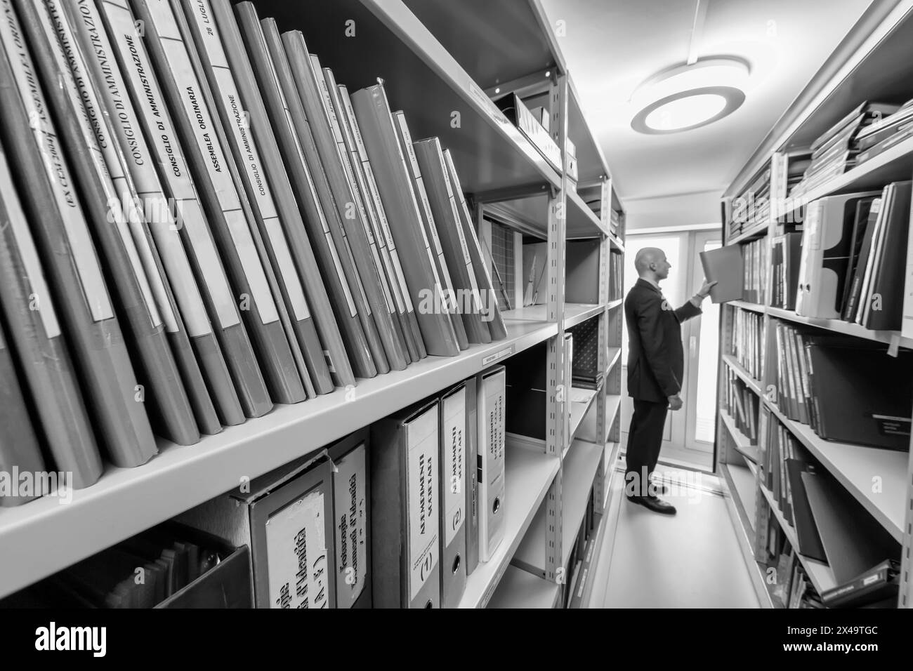 Italy, business man in a corporate office archive Stock Photo - Alamy