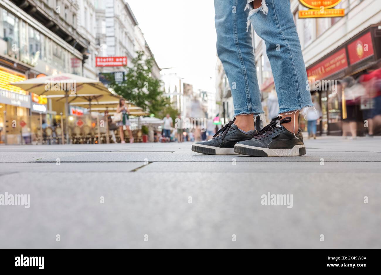 Low angle shot legs in hi-res stock photography and images - Alamy