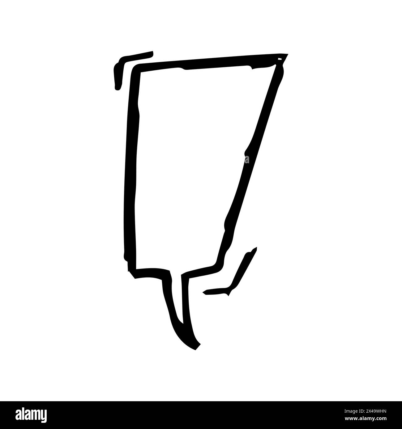 Sketch Speech Bubble Hand Drawn Blank Speech Bubble Dialog Empty Cloud On White Background