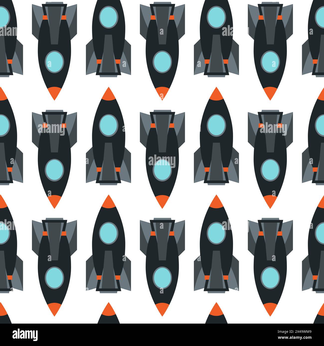 Seamless pattern rocket innovation hi-res stock photography and images ...