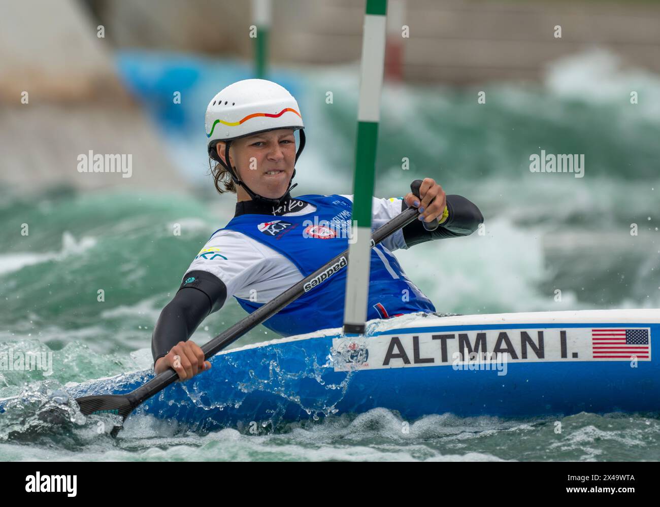 April 26, 2024: Isabell Altman (15) during US Olympic Womens Kayak Team ...