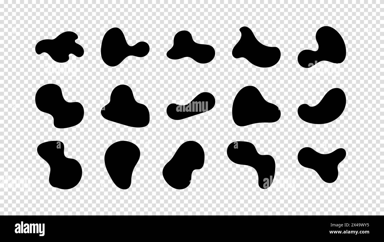 Organic abstract liquid shapes Black and White Stock Photos & Images - Alamy