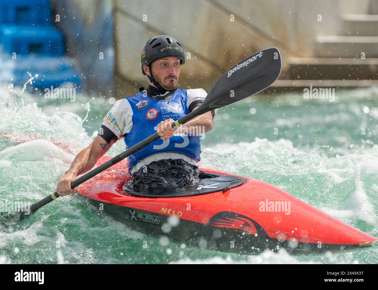 April 26, 2024: Ethan Van Horn (35) during US Olympic Mens Kayak Team ...