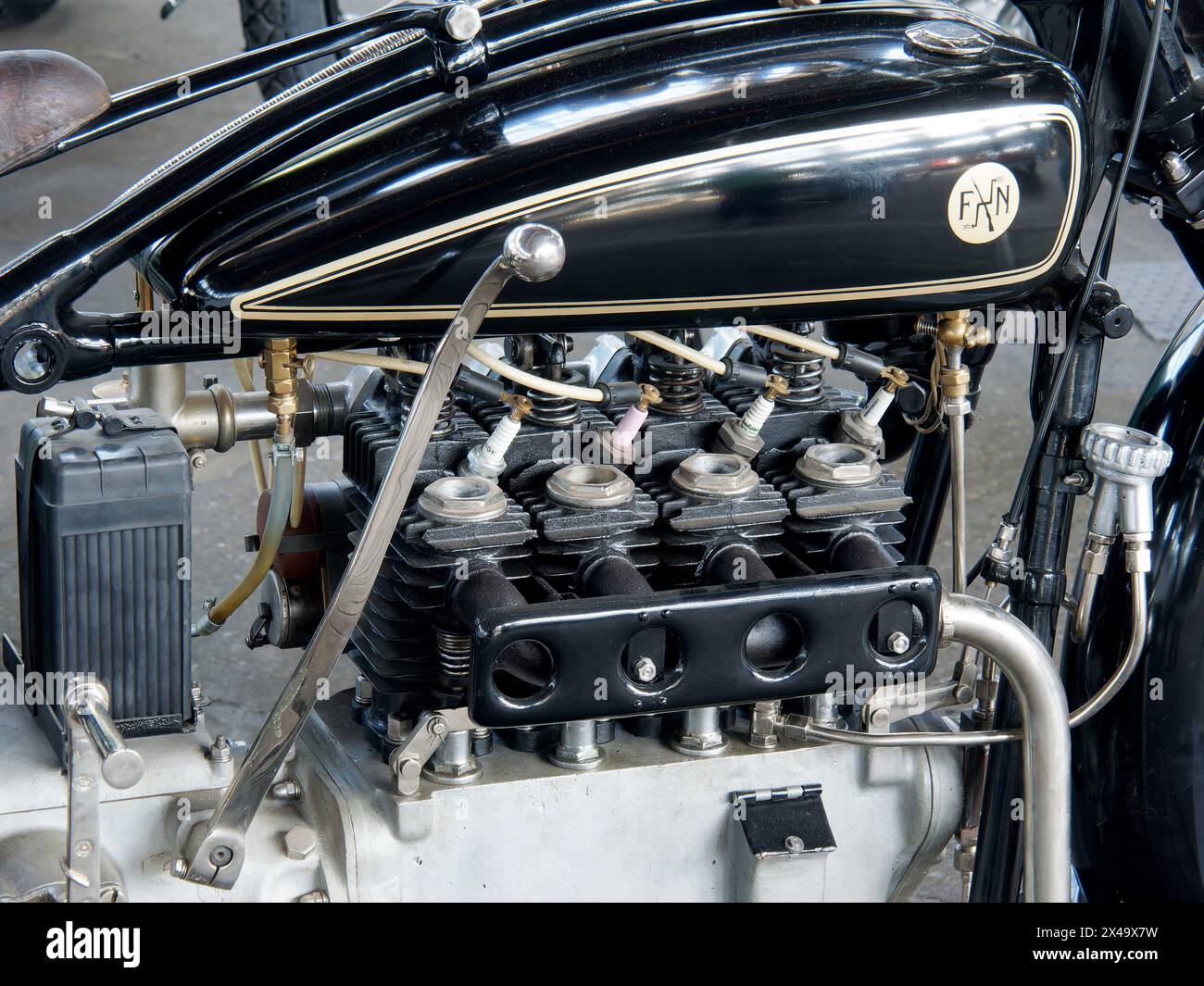 FN M50 (1925) vintage motorcycle, Fabrique Nationale Herstal, Europe ...