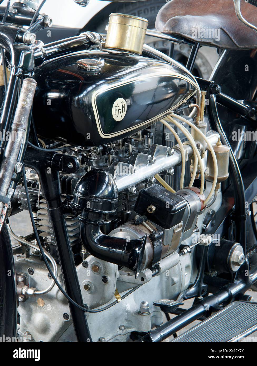 FN M50 (1925) vintage motorcycle, Fabrique Nationale Herstal, Europe ...