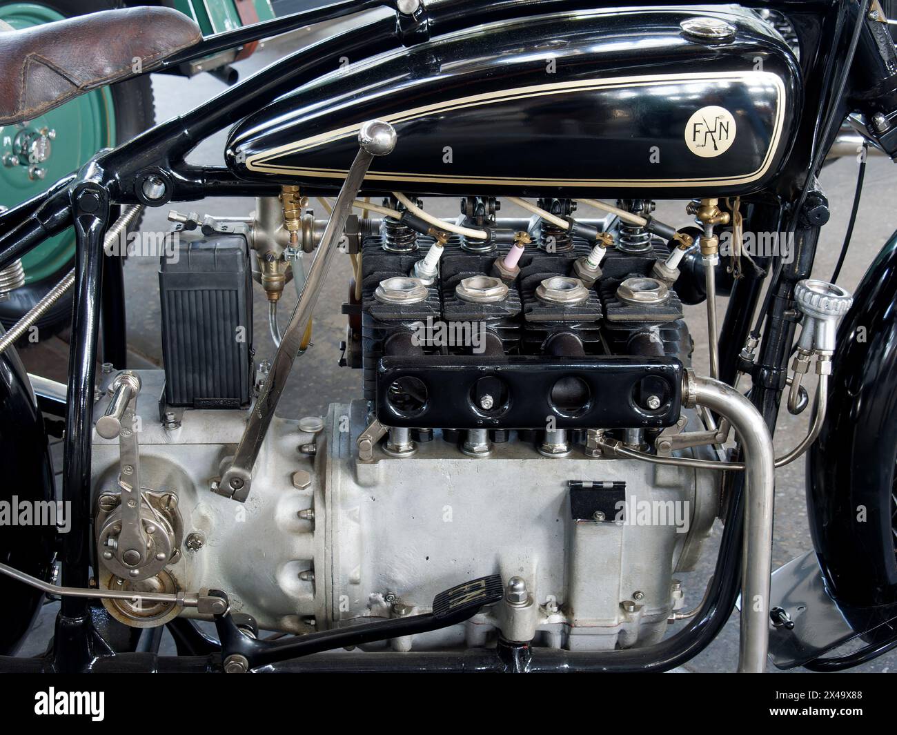 FN M50 (1925) vintage motorcycle, Fabrique Nationale Herstal, Europe ...