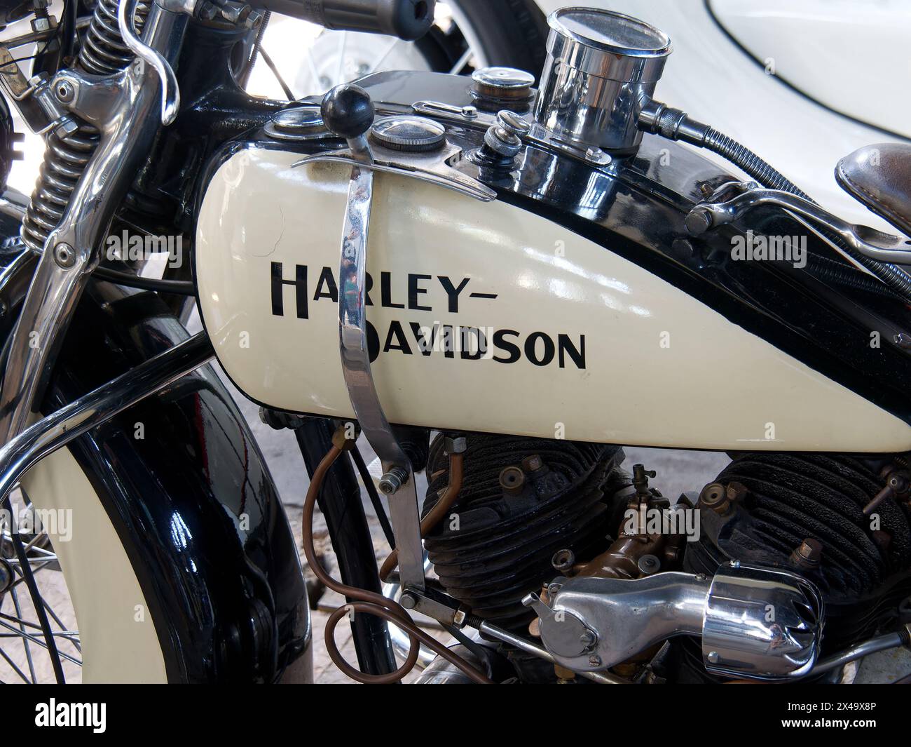 Harley-Davidson VL-1200 (1932) vintage motorcycle, Europe Stock Photo ...