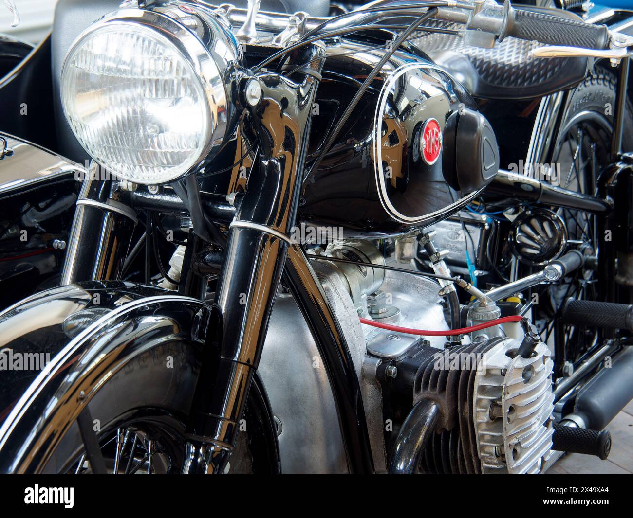 IMZ URAL M72 (1944) vintage motorcycle, Europe Stock Photo - Alamy