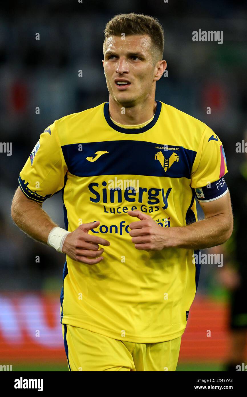 Darko Lazovic of Hellas Verona during the Serie A football match between SS Lazio and Hellas ...
