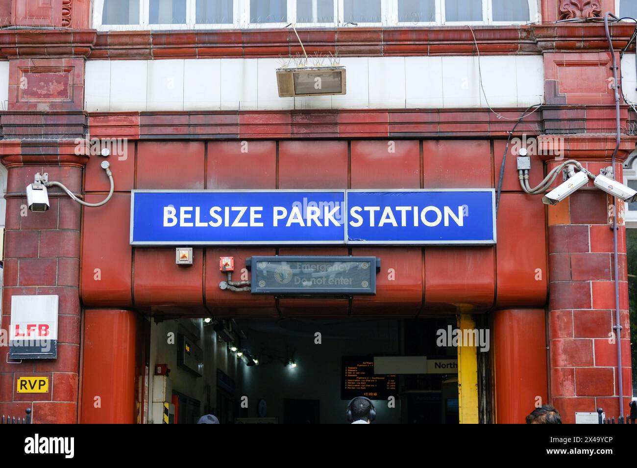 LONDON- APRIL 22, 2024: Belsize Park Underground Station in Camden ...