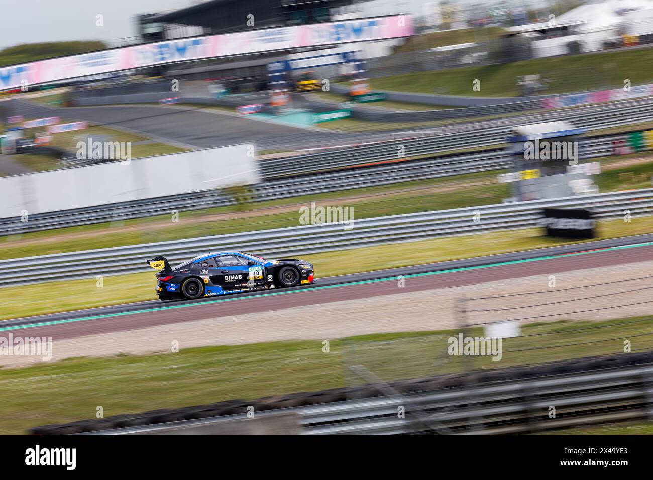 Oschersleben, Germany, April 28, 2024: Scenic motion blur view fast FK Performance Motorsport ...