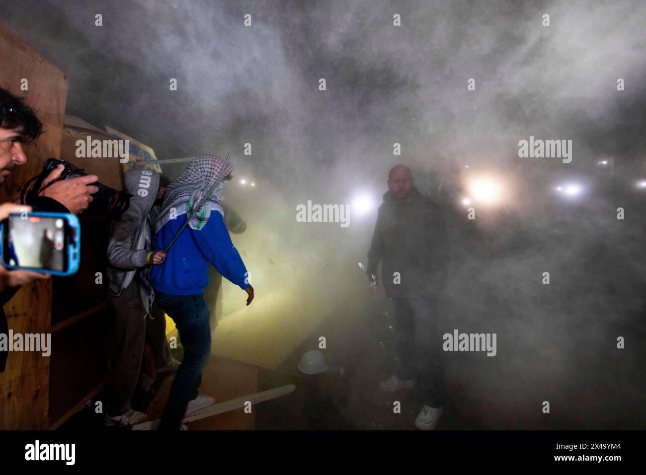 May 1, 2024, Los Angeles, California, USA: A Pro-Israel counter ...