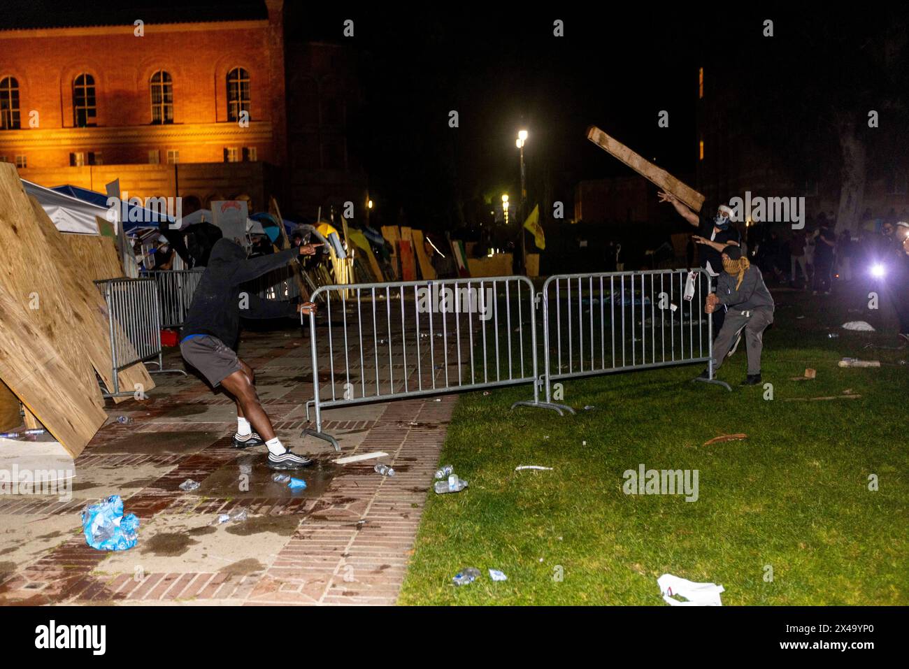 May 1, 2024, Los Angeles, California, USA: Pro-Israel counter ...
