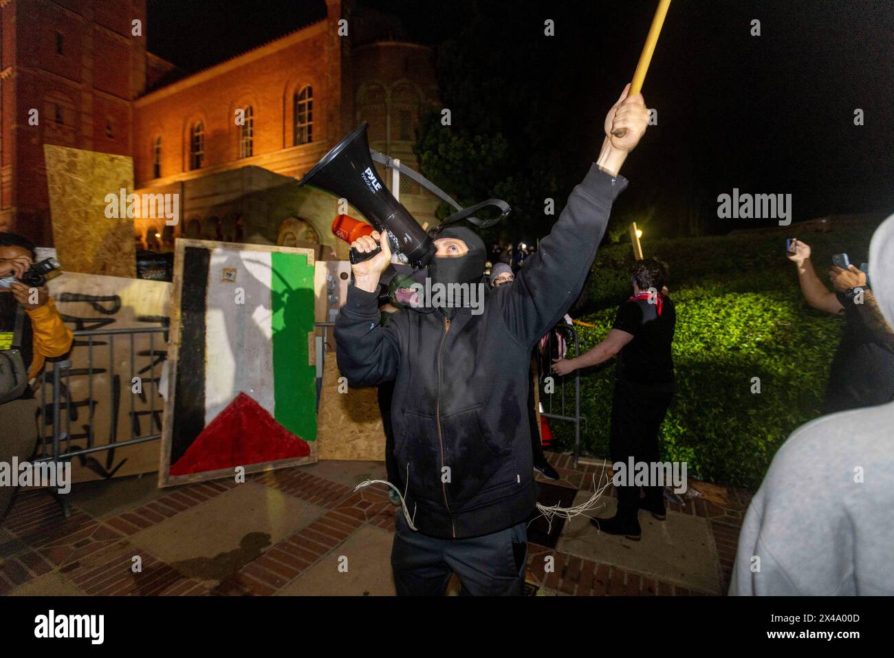 May 1, 2024, Los Angeles, California, USA: Pro-Israel counter ...