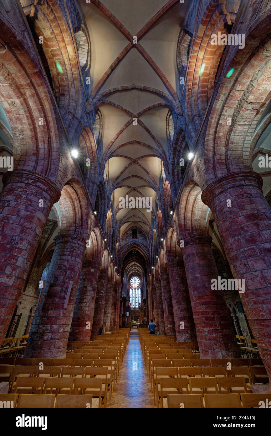 St Magnus Cathedral in Kirkwall is stunning both inside and out ...