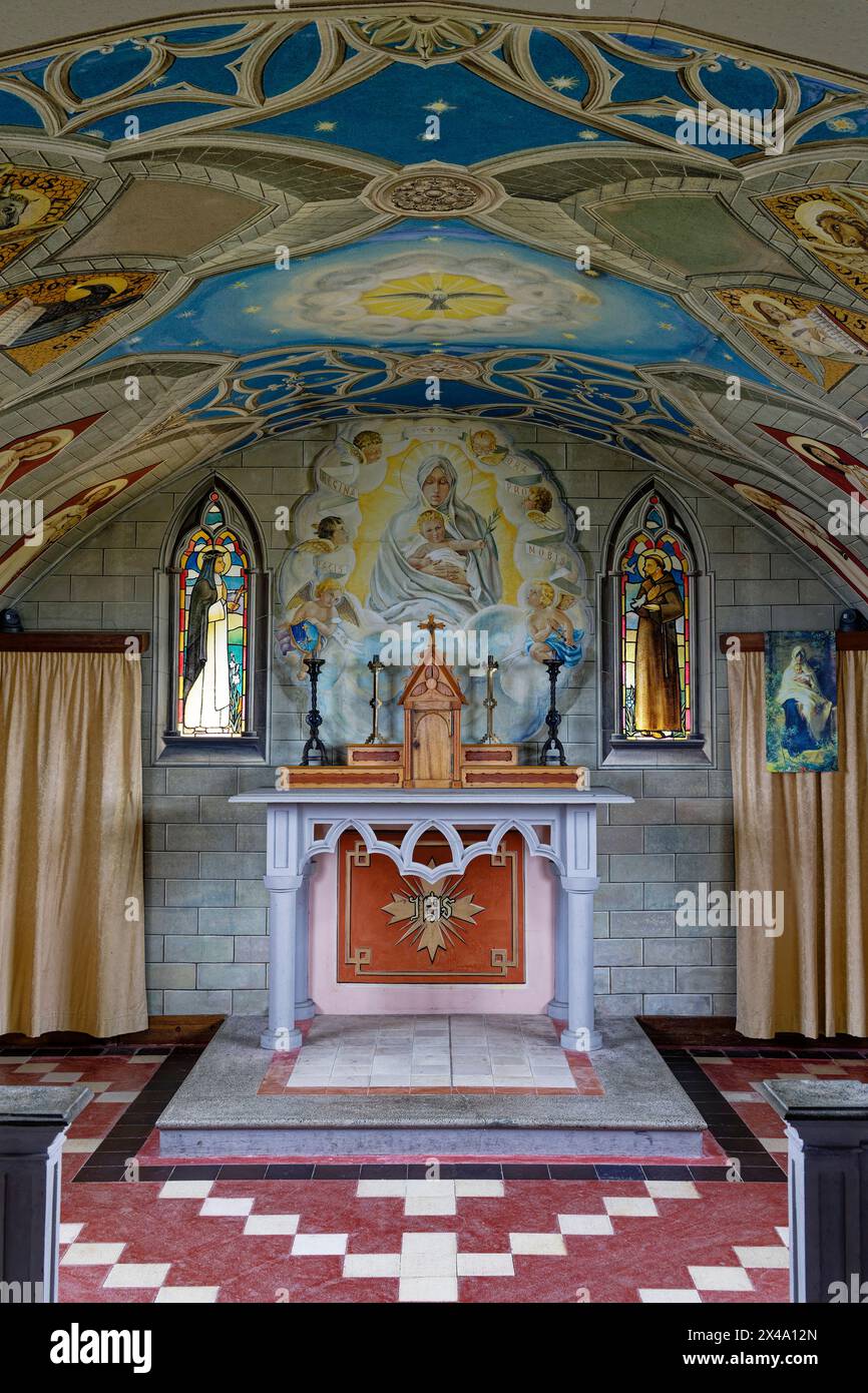 The loveley interior of the Italian Chapel On Lamb Holm Island in ...