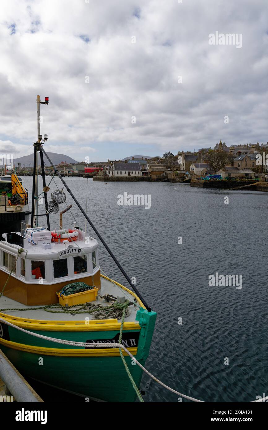 Picturesque Stromness is the second largest town in Orkney, a group of ...