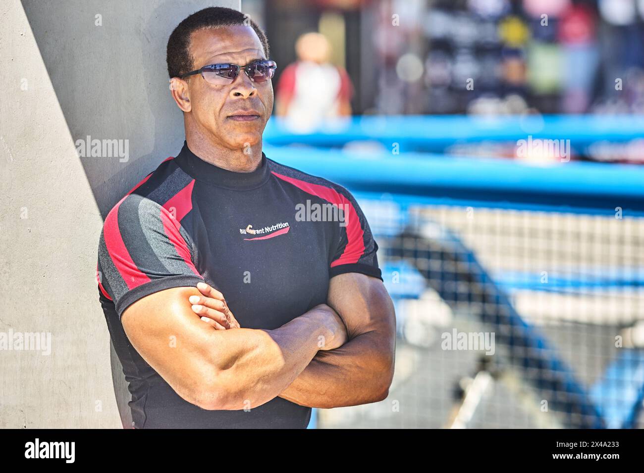 Venice, California, USA. 6th Sep, 2005. Bill Grant at Muscle Beach ...