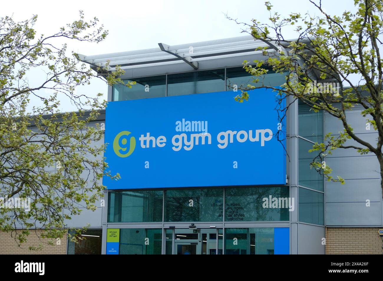LONDON- APRIL 23, 2024: The Gym Group branch Staples Corner Retail Park ...