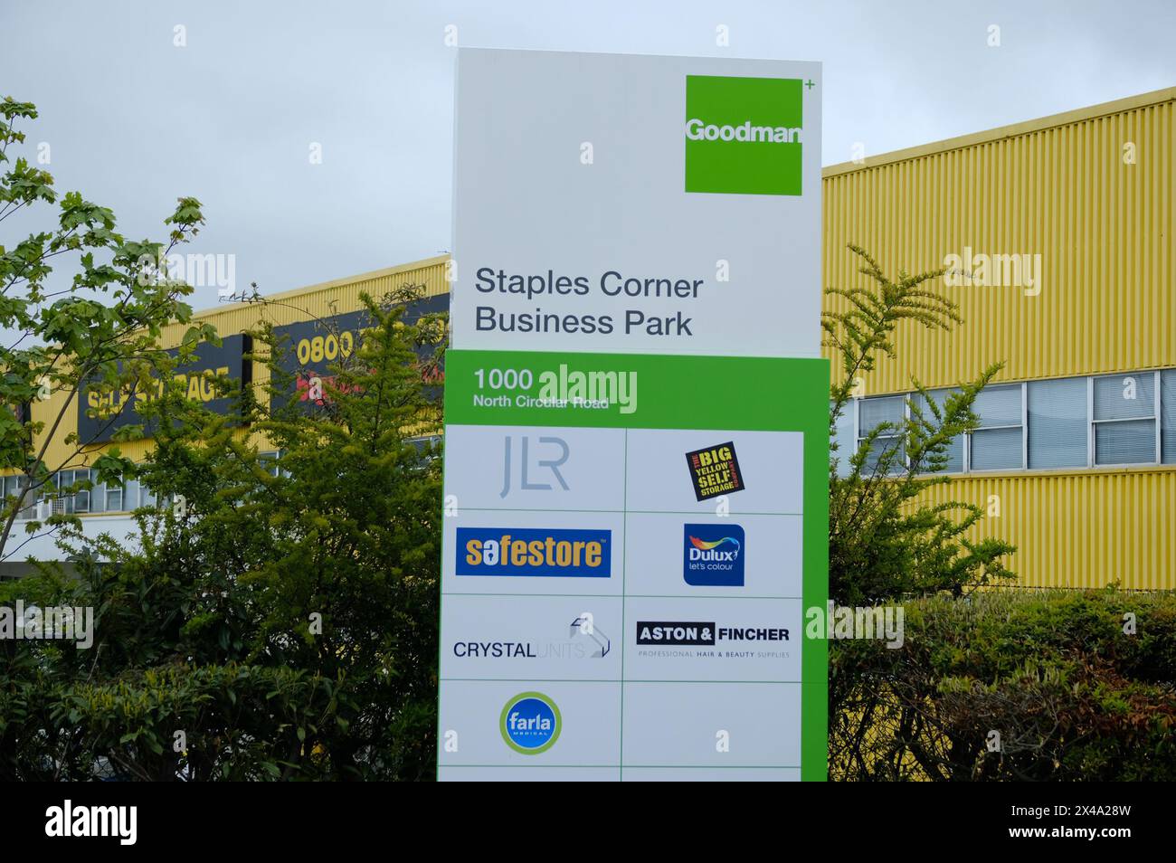 LONDON- APRIL 23, 2024: Staples Corner Business Park in NW2 North West ...