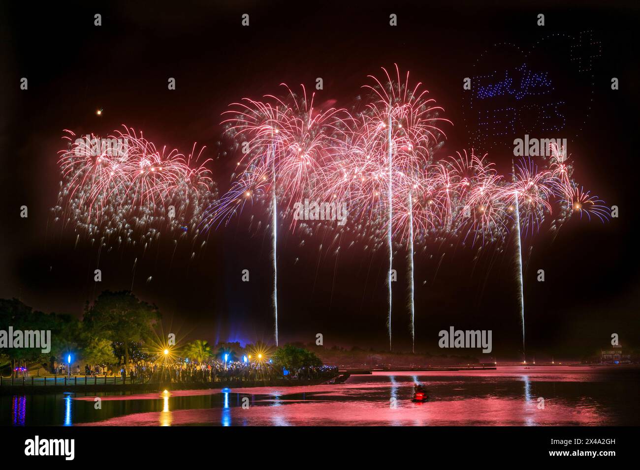 A 30 minutes' celebration fireworks of the Double Tenth National ...