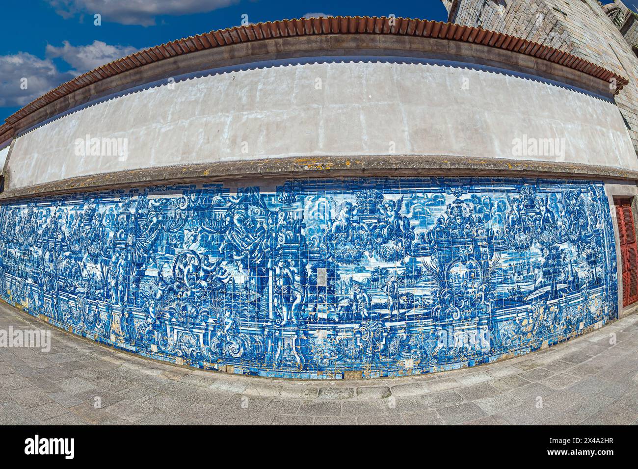 PORTO, PORTUGAL - APRIL 12, 2024: Baroque Azulejo Mural decorations ...