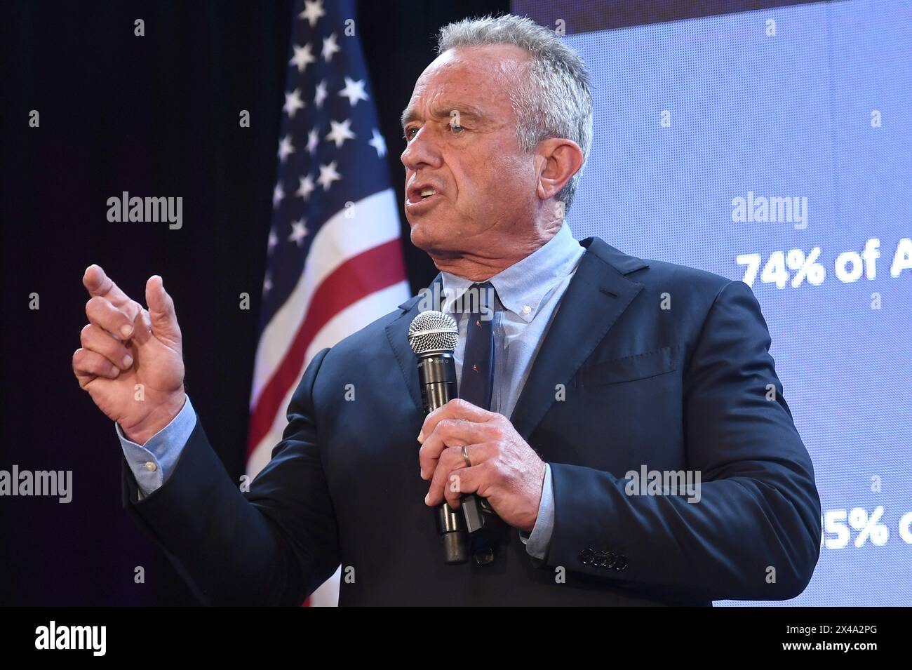 New York, USA. 01st May, 2024. Independent Presidential candidate ...