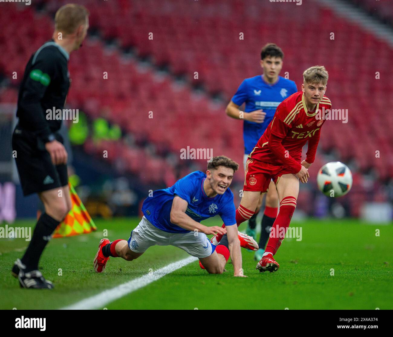 1st May 2024; Hampden Park, Glasgow, Scotland: Scottish FA Youth Cup ...