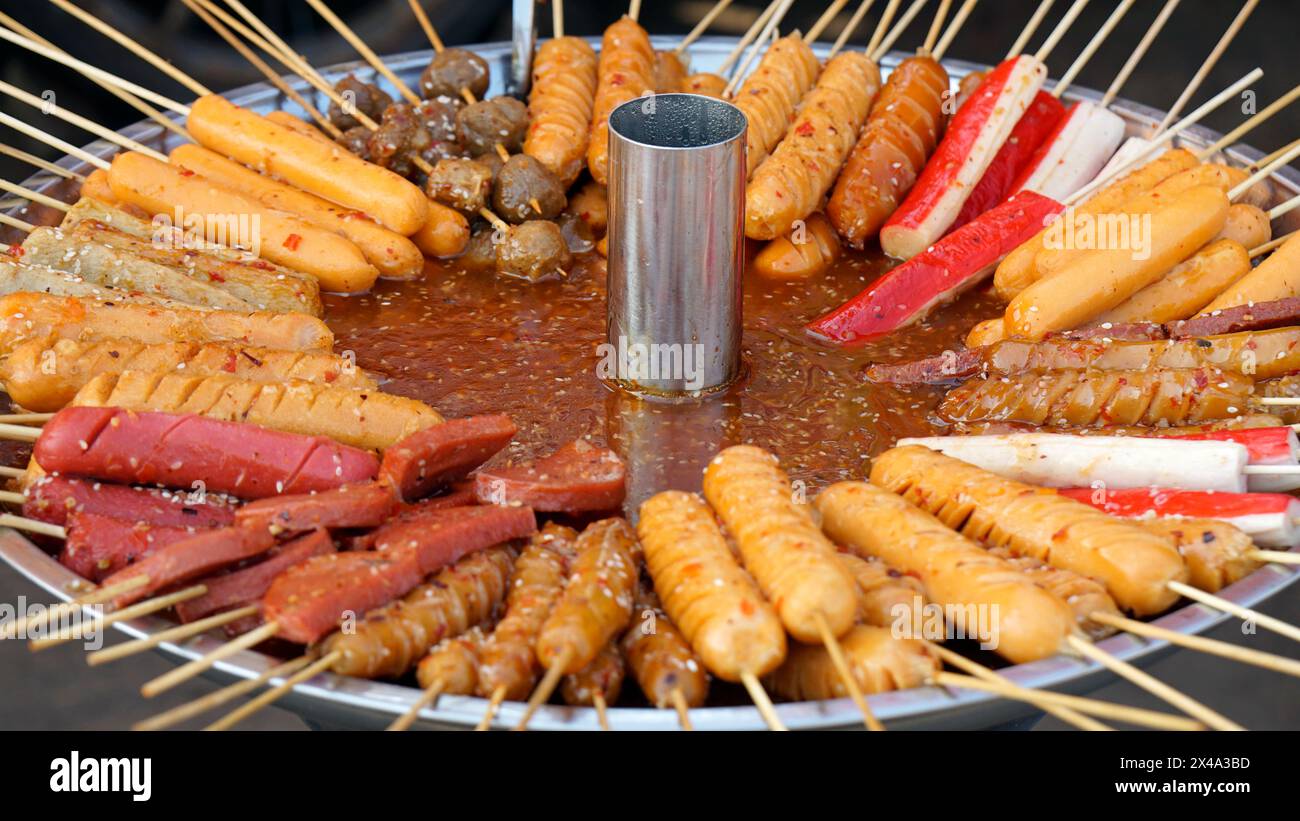tasty barbeque from a street market in siem reap Stock Photo - Alamy