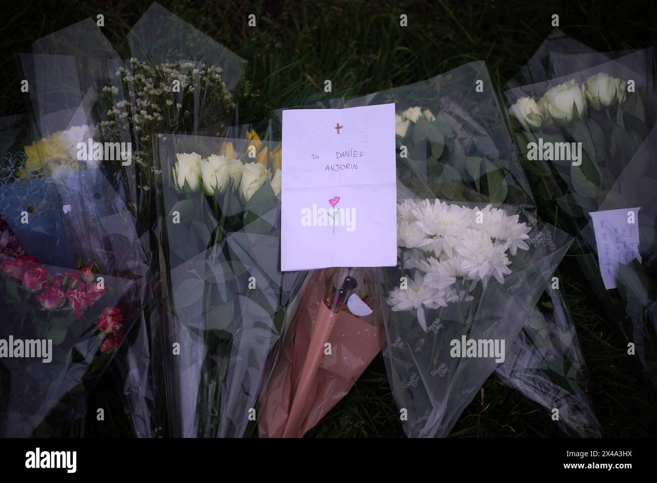 Floral tributes in Hainault, north east London, where 14-year-old ...