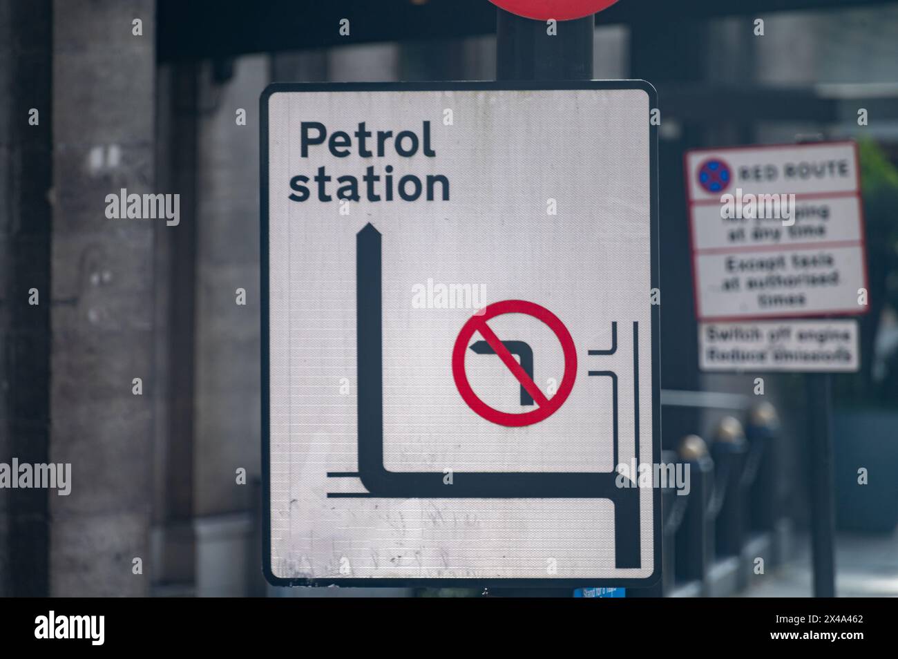 Transportation in London city, roads, road signes, street signes ...