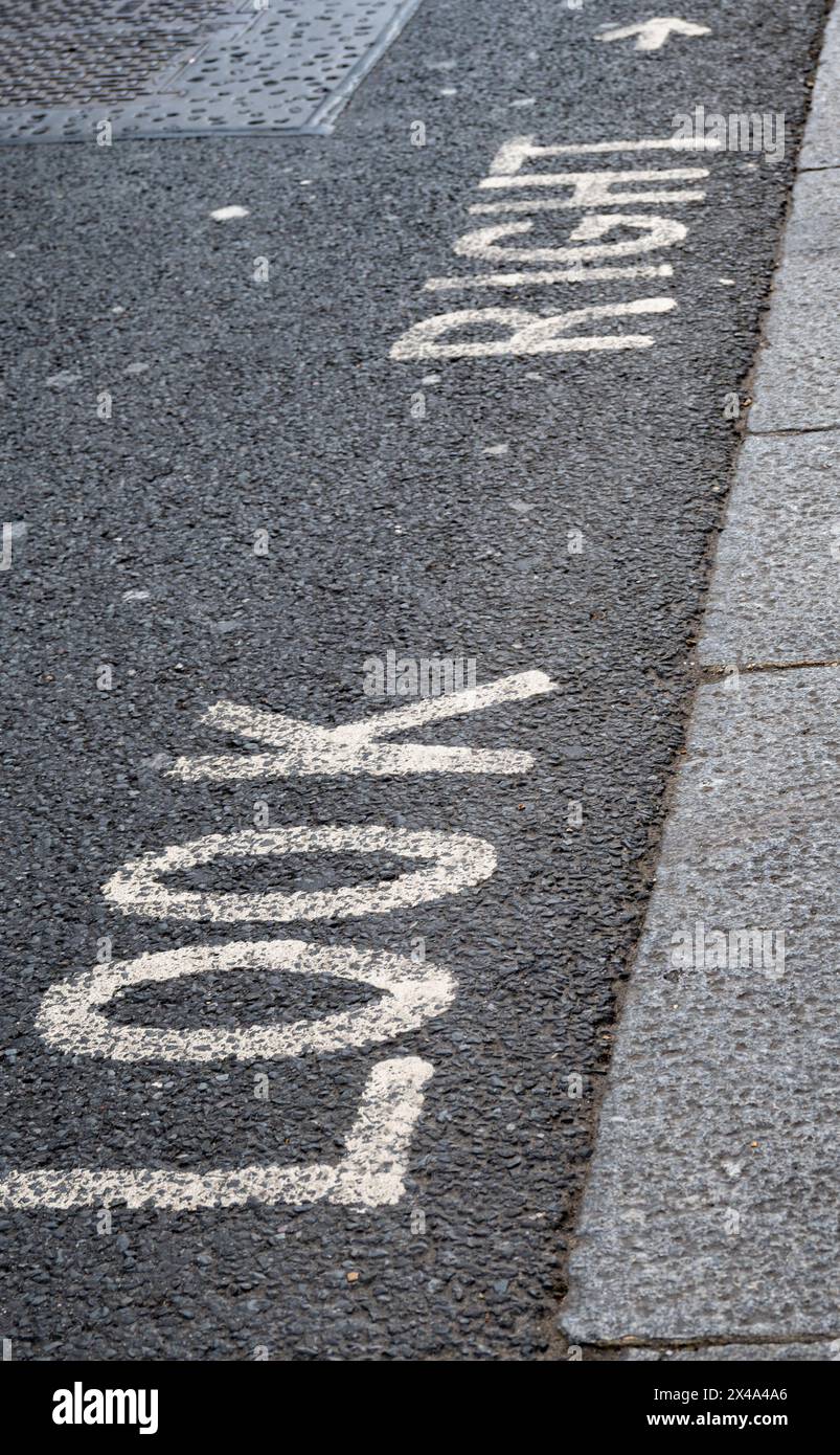 Transportation in London city, roads, road signes, street signes ...