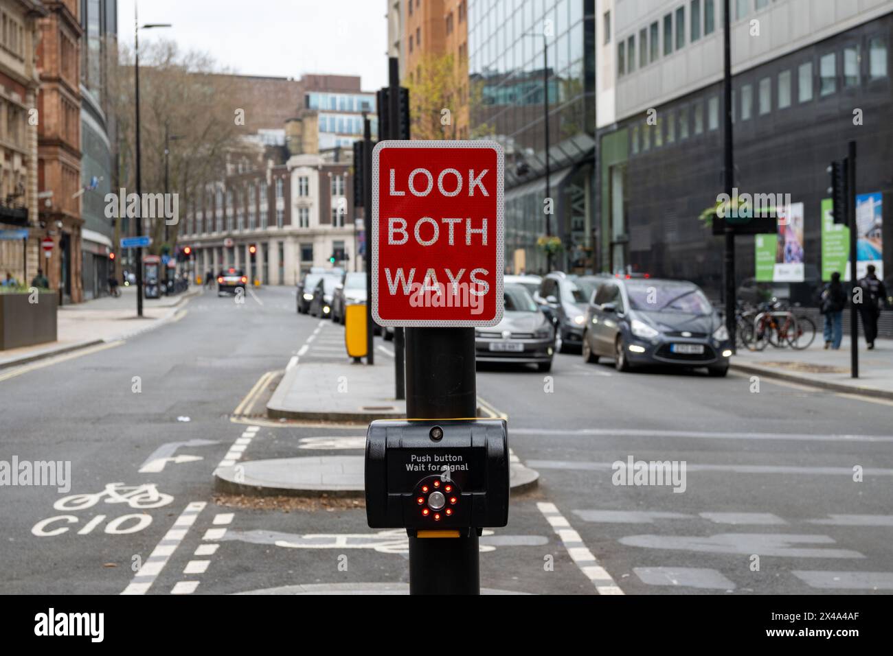 Transportation in London city, roads, road signes, street signes ...