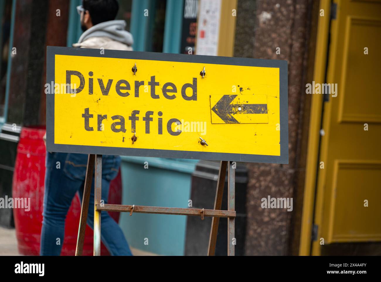 Transportation in London city, roads, road signes, street signes ...