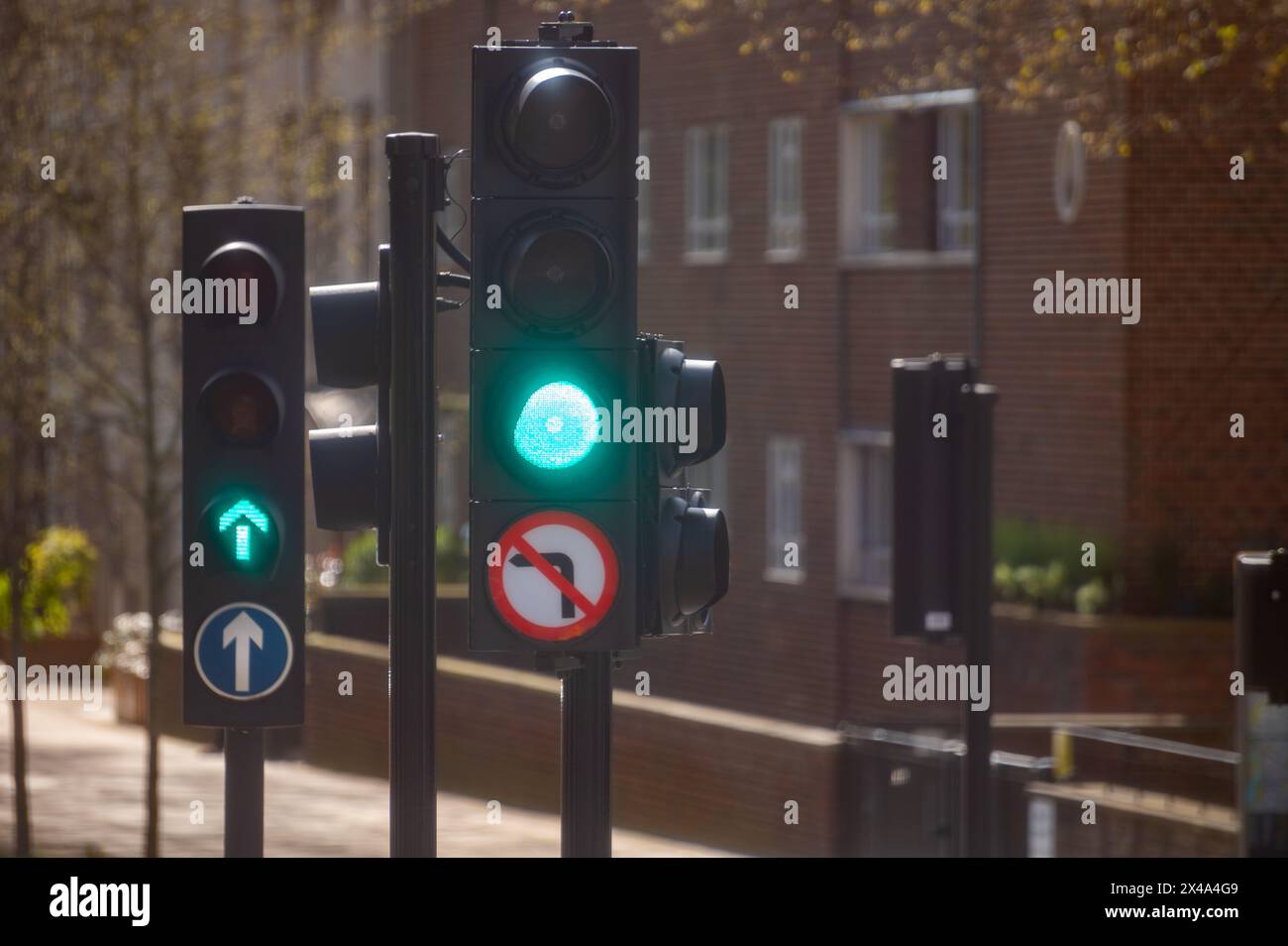 Transportation in London city, roads, road signes, street signes ...